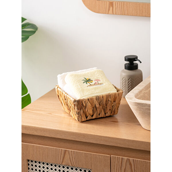 Nakışlı Pamuklu El Havlusu 30x50 Cm