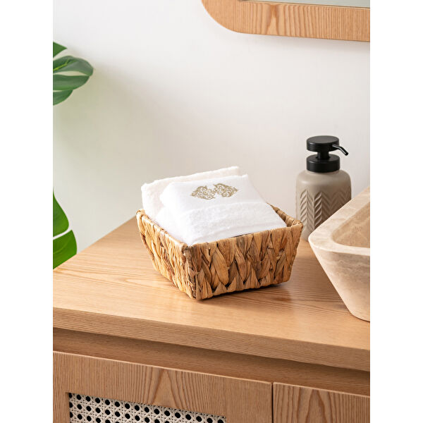 Nakışlı Pamuklu El Havlusu 30x50 Cm