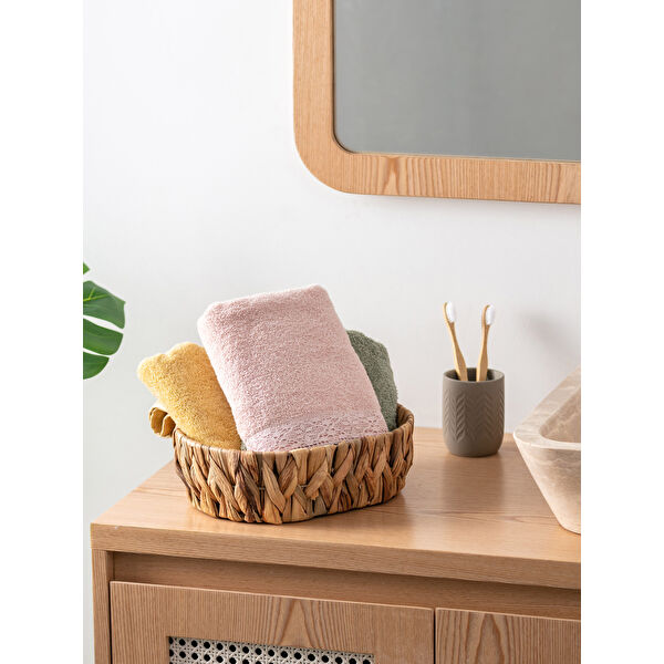 Nakışlı Pamuklu Yüz Havlusu 50x80 Cm