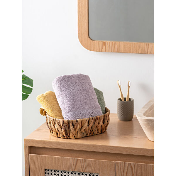 Nakışlı Pamuklu Yüz Havlusu 50x80 Cm