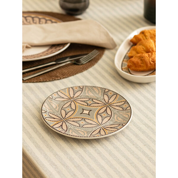 Mozaik Baskılı Seramik Pasta Tabağı 19 Cm Mozaik Baskılı Seramik Pasta Tabağı 19 Cm