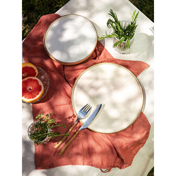 Düz Seramik Tabak 26 Cm