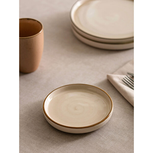 Düz Seramik Tabak 13 Cm