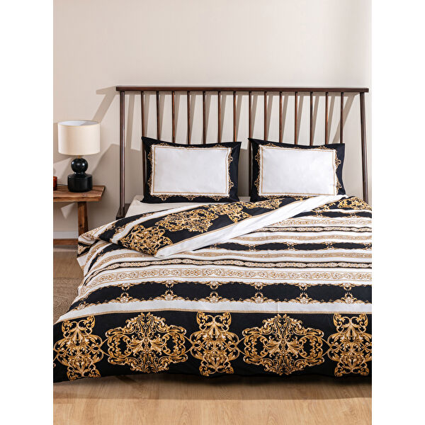 Çift Kişilik Battal Boy Pamuklu Desenli Nevresim Takımı Çift Kişilik Battal Boy Pamuklu Desenli Nevresim Takımı