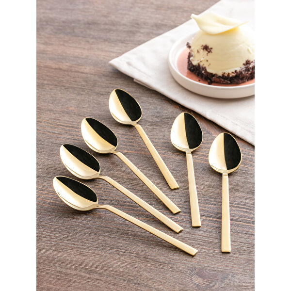 Çelik Tatlı Kaşık Seti 6'lı