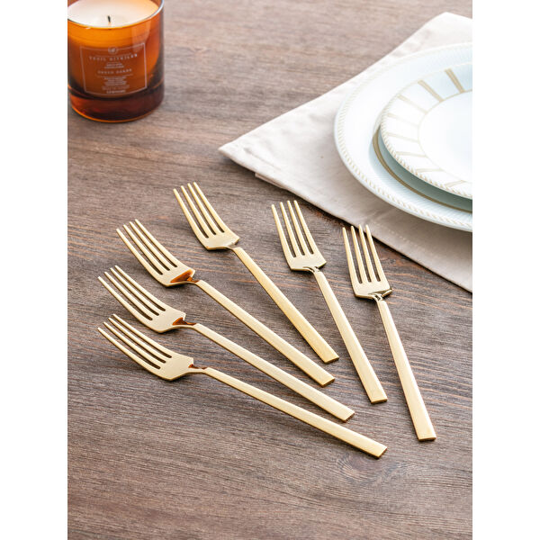 Çelik Yemek Çatalı Seti 6'lı