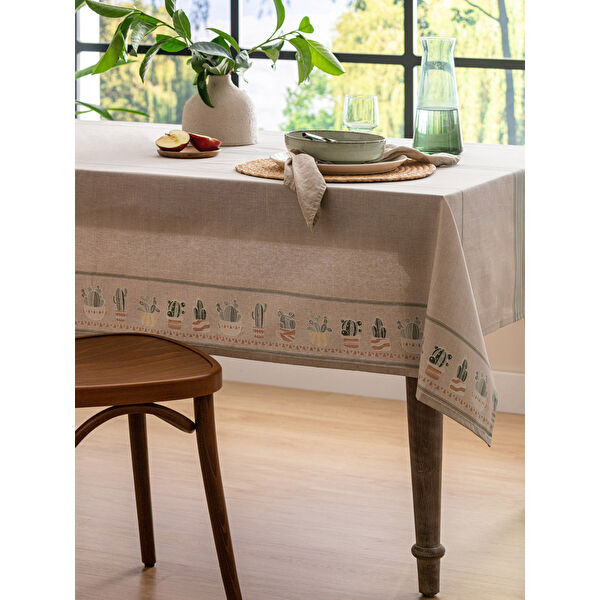 Kaktüs Desenli Masa Örtüsü 150x200 Cm Kaktüs Desenli Masa Örtüsü 150x200 Cm