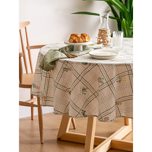 Kaktüs Desenli Masa Örtüsü 150x150 Cm Kaktüs Desenli Masa Örtüsü 150x150 Cm