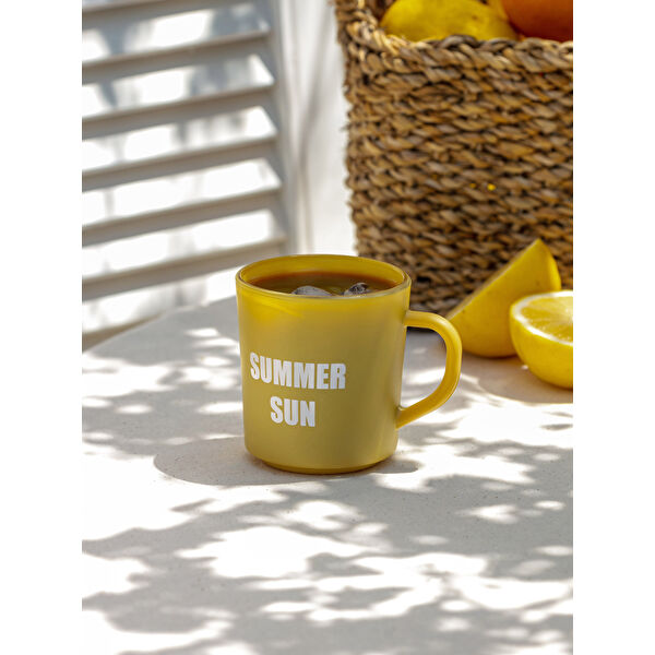 Yazı Baskılı Cam Kupa 250 Ml