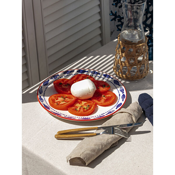 Balık Desenli Seramik Sunum Tabağı 26 Cm Balık Desenli Seramik Sunum Tabağı 26 Cm