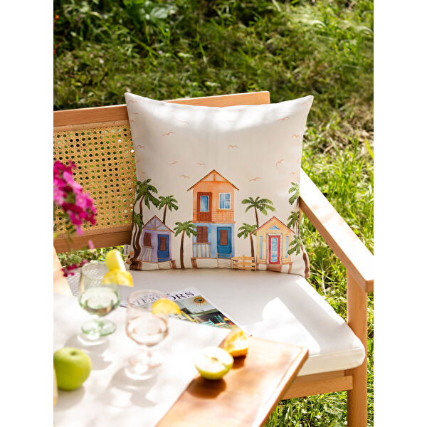 Baskılı Dokuma Kırlent Kılıfı 45x45 Cm Baskılı Dokuma Kırlent Kılıfı 45x45 Cm