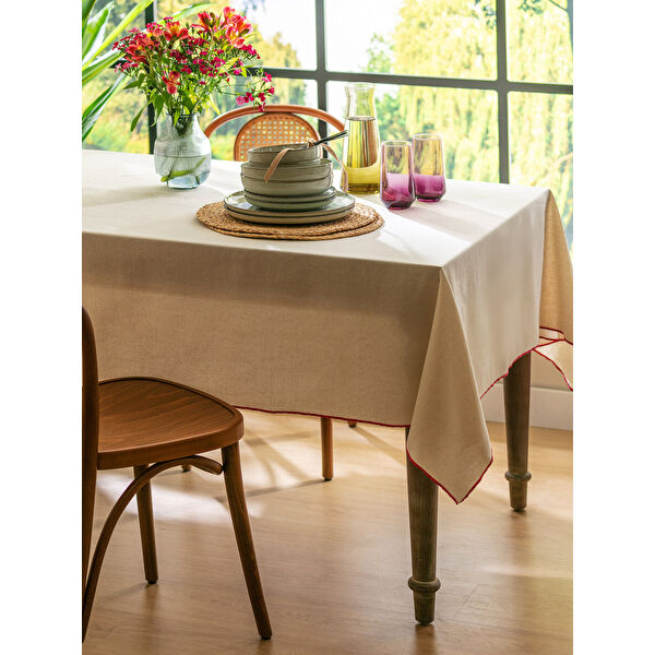 Düz Pamuklu Masa Örtüsü 150x200