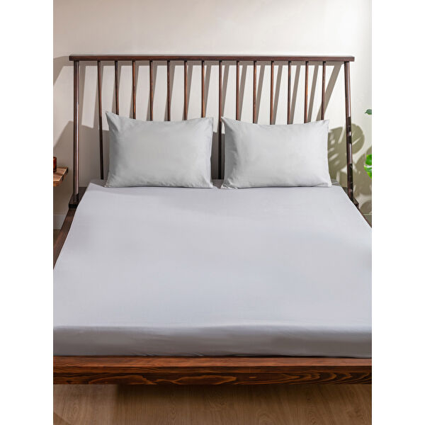 Çift Kişilik Battal Boy Düz Örme Lastikli Çarşaf 180x200x30 Cm