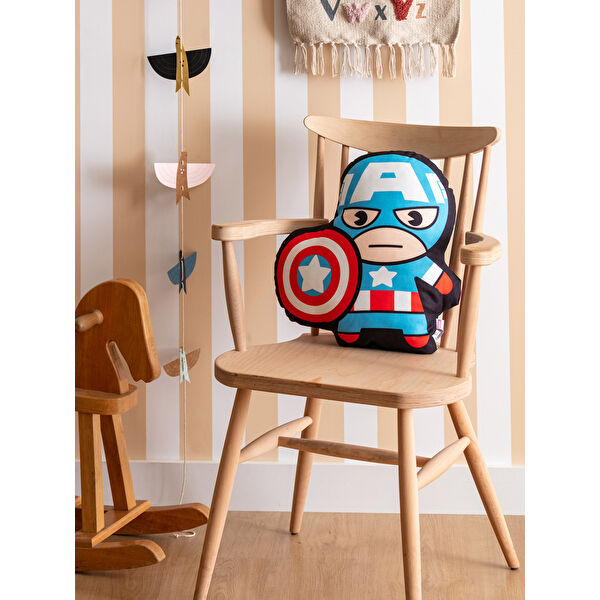 Captain America Lisanslı Bebek Kırlent 40x42 Cm Captain America Lisanslı Bebek Kırlent 40x42 Cm