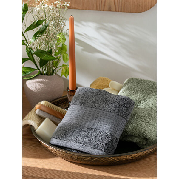 Düz Pamuklu Yüz Havlusu 50x80 Cm