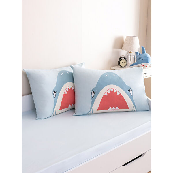 Baskılı Pamuklu Çocuk Yastık Kılıfı 2'li 50x70 Cm