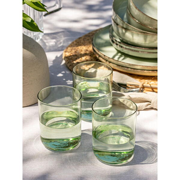 Düz Cam Bardak 3'lü 350 Ml