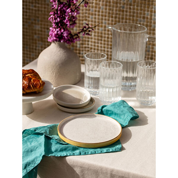 Düz Seramik Tabak 21 Cm