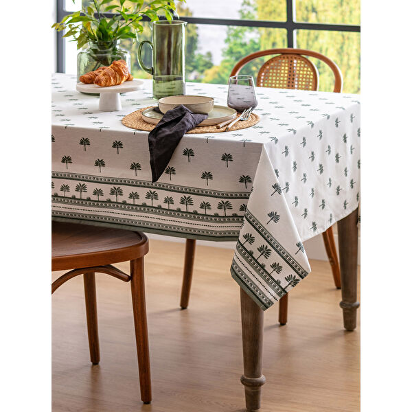 Baskılı Pamuklu Masa Örtüsü 150x200 Cm