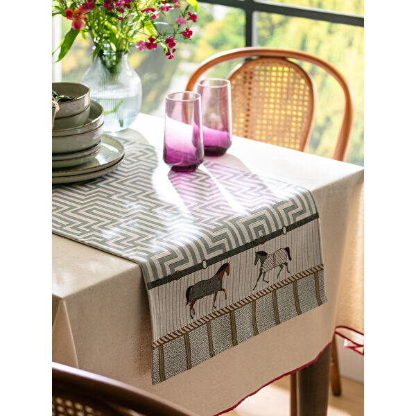 At Desenli Runner 45x120 Cm