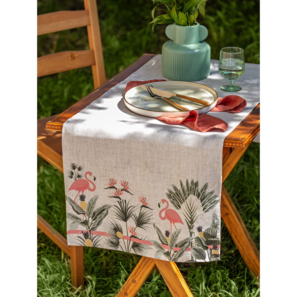 Flamingo Baskılı Runner 45x135 Cm Flamingo Baskılı Runner 45x135 Cm