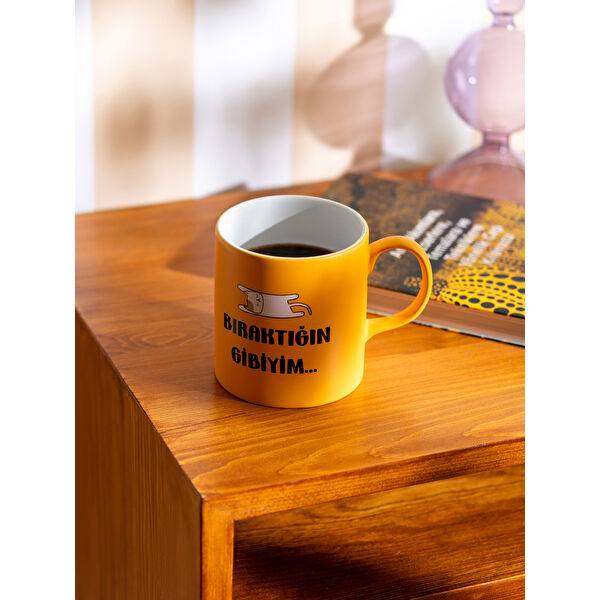 Yazı Baskılı Seramik Kupa 320 Ml Yazı Baskılı Seramik Kupa 320 Ml