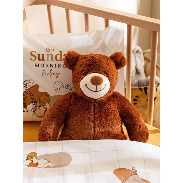 Pelüş Dolgulu Ayı Bebek Kırlent 42 Cm