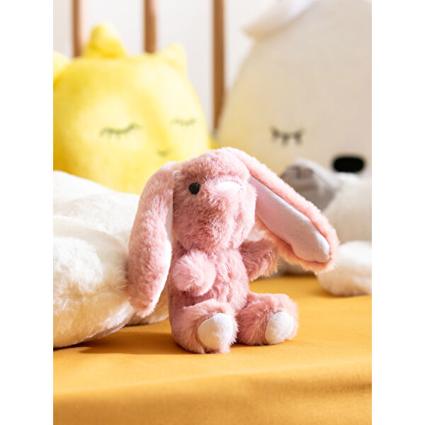 Pelüş Dolgulu Tavşan Bebek Kırlent 10x20 Cm