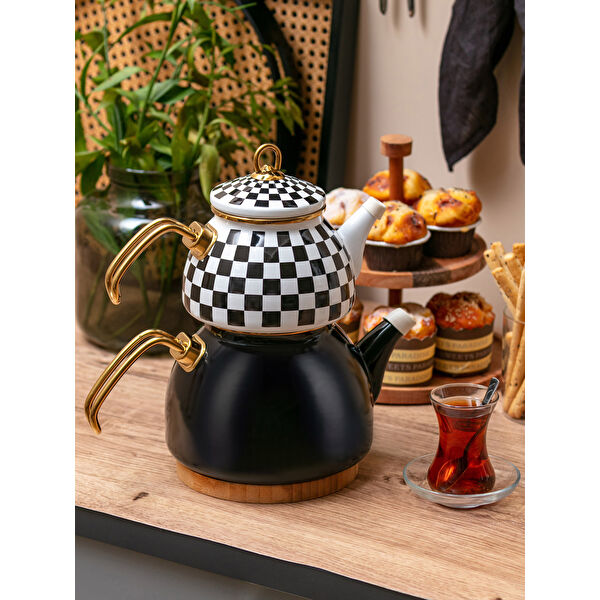 Emaye Çaydanlık Seti 1,1 Lt + 2,3 Lt Emaye Çaydanlık Seti 1,1 Lt + 2,3 Lt