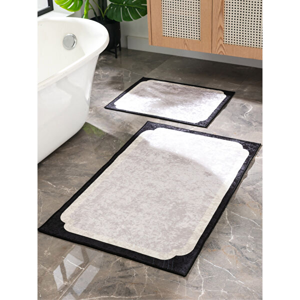 Renk Bloklu Banyo Paspası 2'li