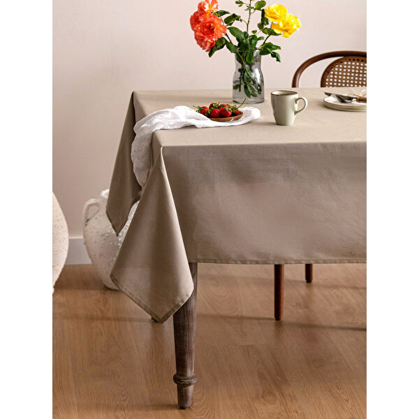Düz Pamuklu Masa Örtüsü 150x200