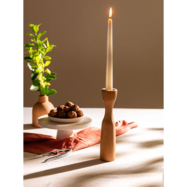 Ahşap Mumluk 24 Cm