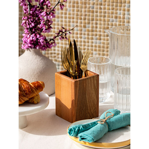 Ahşap Kaşıklık Kutu 10x14 Cm Ahşap Kaşıklık Kutu 10x14 Cm