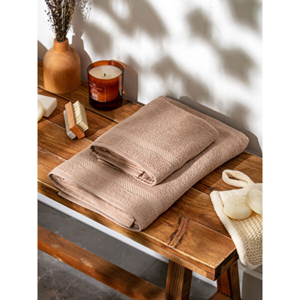 Düz Bukle Banyo Havlusu 2'li Düz Bukle Banyo Havlusu 2'li