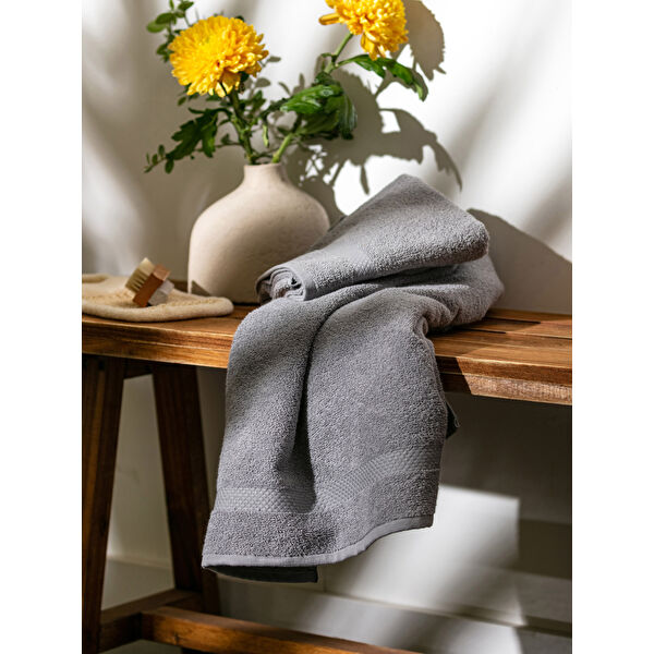 Düz Bukle Banyo Havlusu 2'li Düz Bukle Banyo Havlusu 2'li