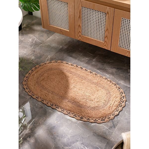 Dantel Detaylı Banyo Paspası 60x90 Cm Dantel Detaylı Banyo Paspası 60x90 Cm