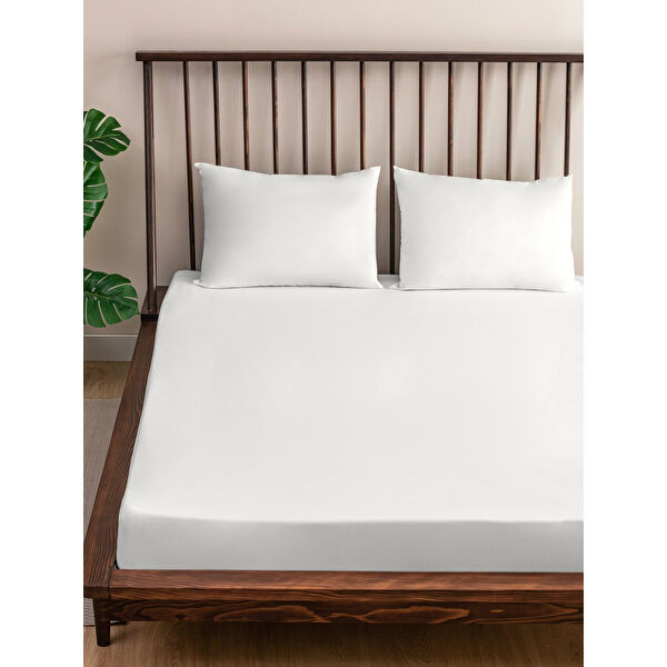 Düz Pamuklu Çift Kişilik Çarşaf 260x280 Cm