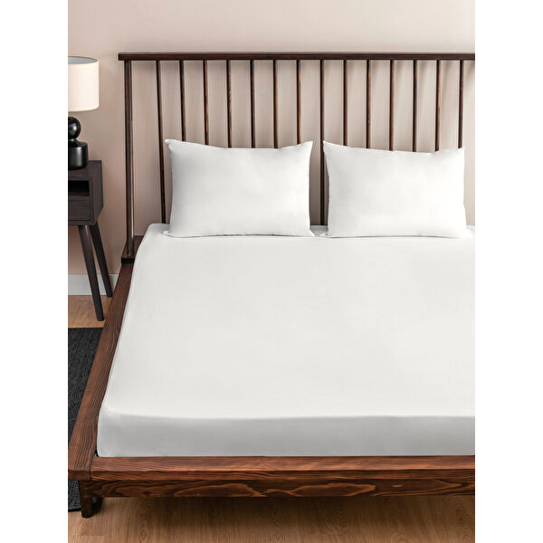 Düz Pamuk Saten Çift Kişilik Çarşaf 260x280 Cm Düz Pamuk Saten Çift Kişilik Çarşaf 260x280 Cm