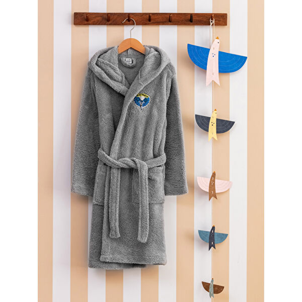 Batman Lisanslı Kapüşonlu Çocuk Bornoz Batman Lisanslı Kapüşonlu Çocuk Bornoz