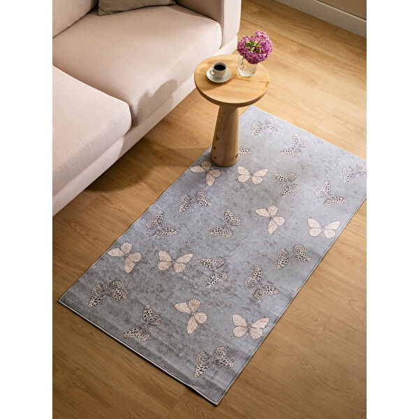 Kelebek Baskılı Halı 80x150 Cm Kelebek Baskılı Halı 80x150 Cm