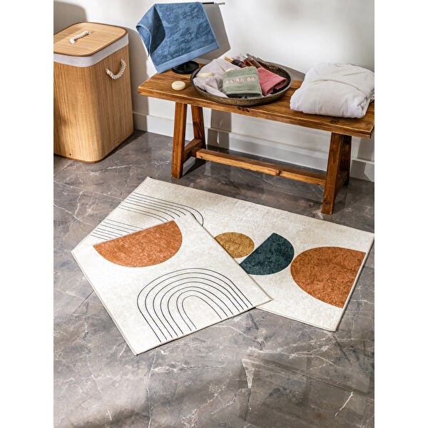 Desenli Banyo Paspası 2'li Desenli Banyo Paspası 2'li