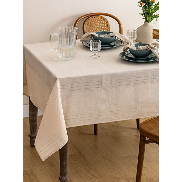 Çizgi Desenli Masa Örtüsü 150x200 Cm