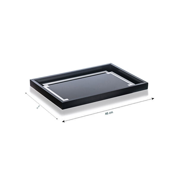 Baskılı Dekoratif Tepsi 31x46 Cm