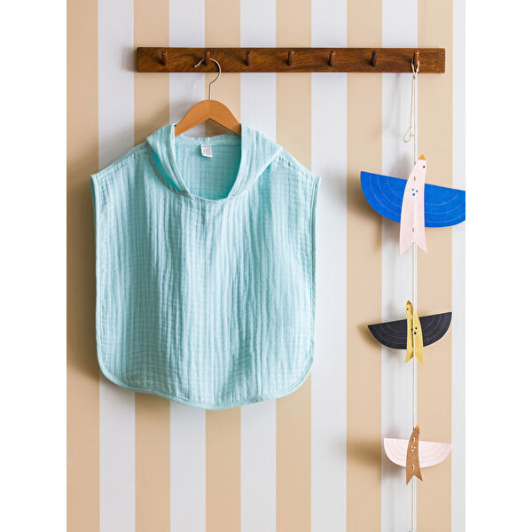 Kapüşonlu Basic Erkek Bebek Panço