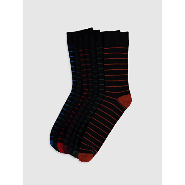 Çizgili Soket Çorap 7'li