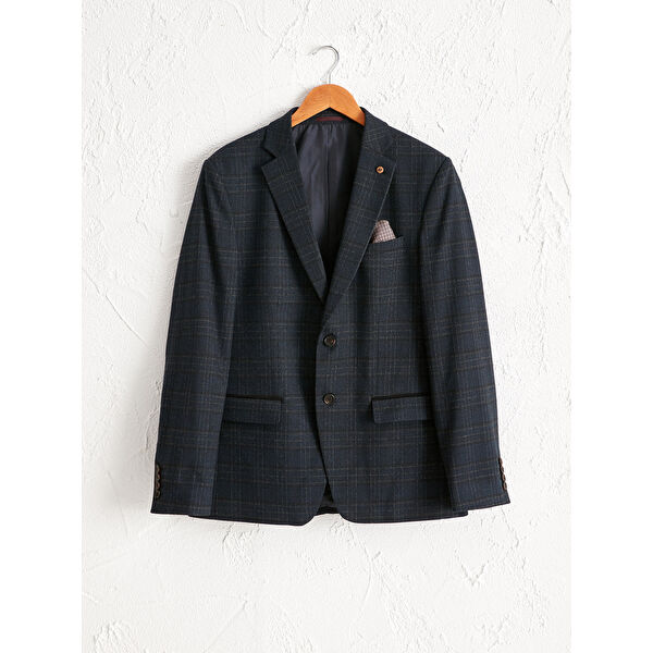 Standart Kalıp Dokulu Blazer Ceket