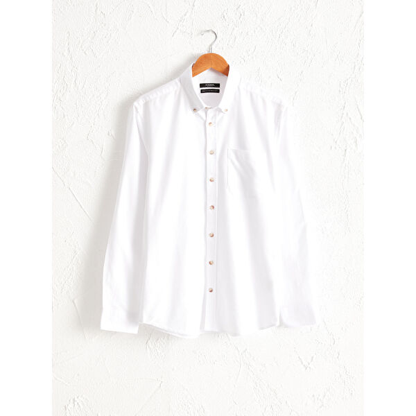 Regular Fit Uzun Kollu Oxford Gömlek