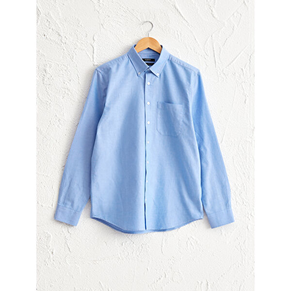 Regular Fit Uzun Kollu Oxford Gömlek