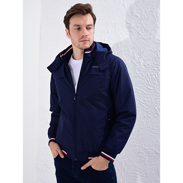 LCW CLASSIC Standart Kalıp Kapüşonlu Erkek Kaban