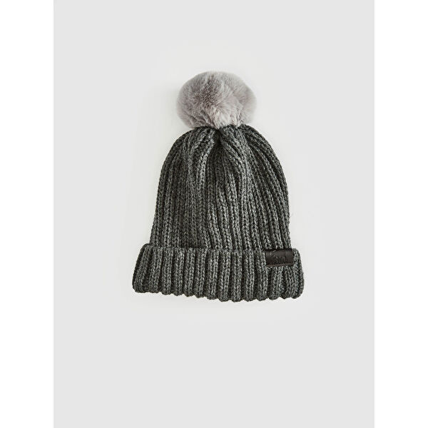 Erkek Çocuk Ponponlu Triko Bere